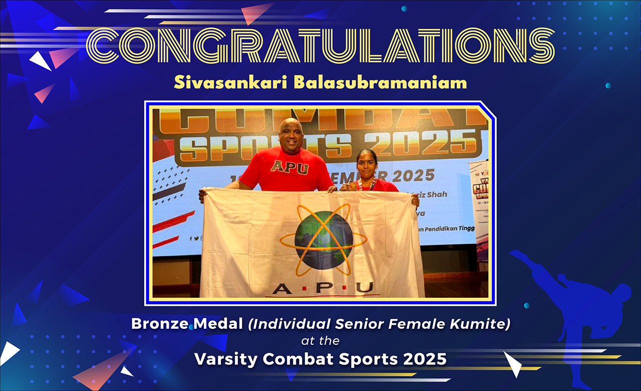 APU’s Sivasankari Secures Bronze at Varsity Combat Sports 2025 | APU