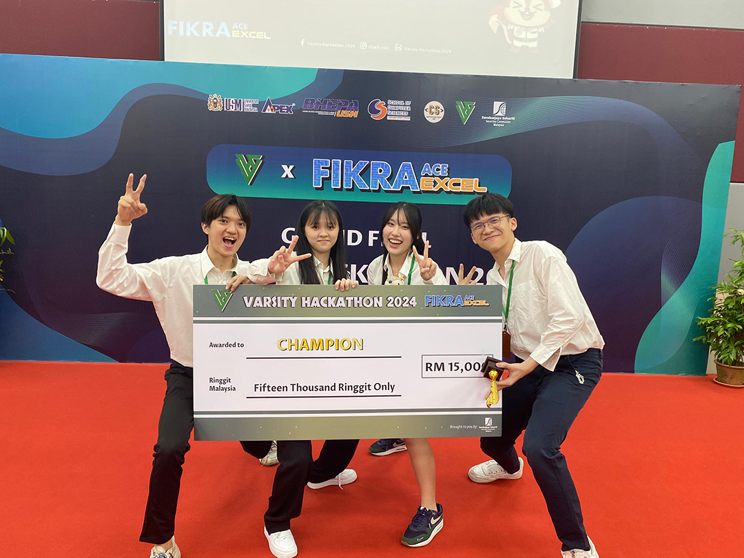 APU Team “roadto15k” Emerges as Champions at Varsity Hackathon 2024 | APU